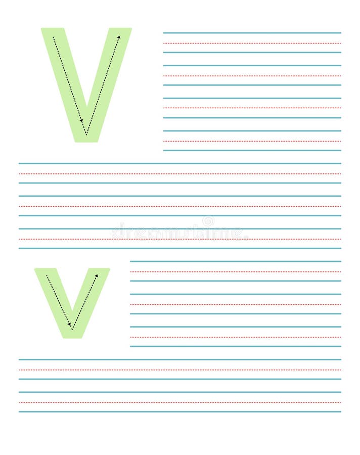 Colorful Tracing Worksheet for Learning To Write the Capital and ...