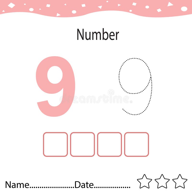 Tracing Worksheet Number 9 and Write Words. Worksheet that is Suitable ... Tracing Worksheet Number 9 and Write Words. Worksheet that is Suitable ...