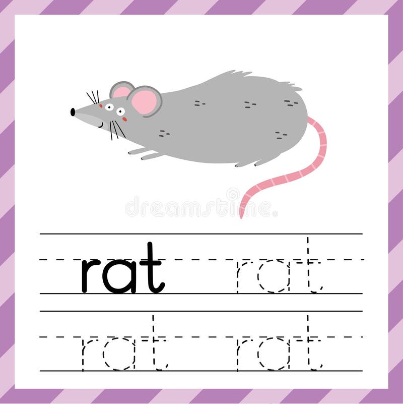 Flashcard with Word Sun for Kids. Writing Practice Activity Page Stock ...