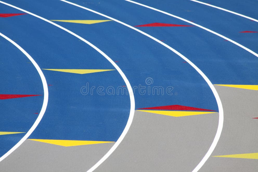 Track stock image. Image of track, arrow, curve, color - 15554655
