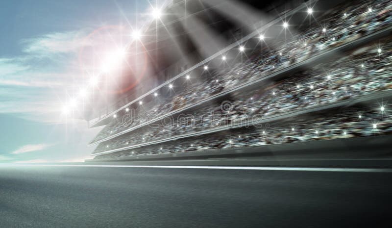 Track arena stock photo. Image of retail, edging, nascar - 66353854