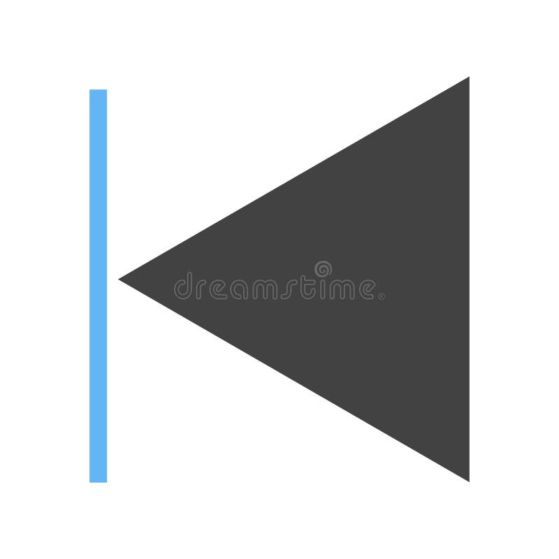 Previous Track Icon stock vector. Illustration of design - 111372790