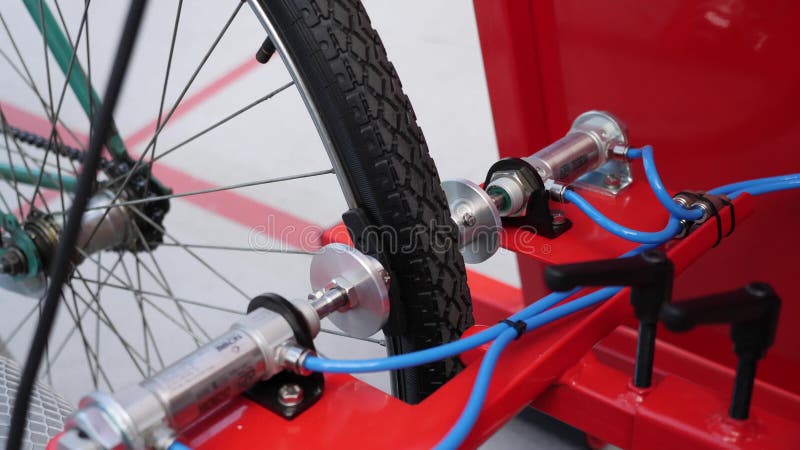 Track Bicycle Fixed in Start Gate on Velodrome. Retro Bike Stock ...