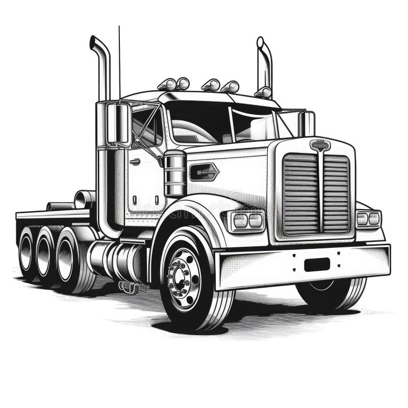 Track Car. Black and White Clipart Illustration Stock Photo - Image of ...