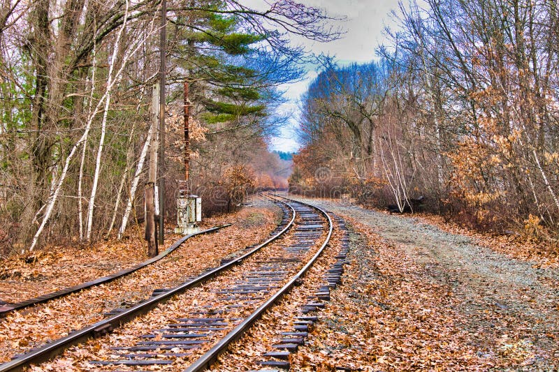 Track curves late autumn stock photo. Image of foliage - 174142418