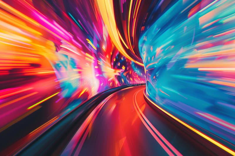 A Track of Distorted Shapes Moving at High Speed Leaving a Chaotic and ...