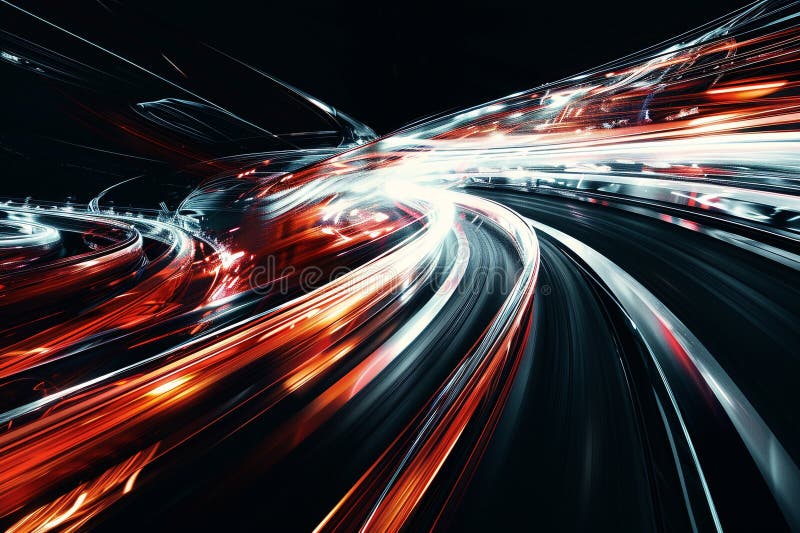 A Track of Distorted Shapes Moving at High Speed Leaving a Chaotic and ...