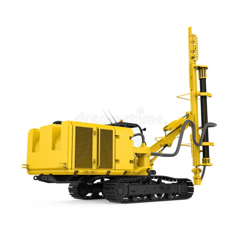 Drilling Hole Ground Ground Hole Drilling Machine Stock Illustrations ...