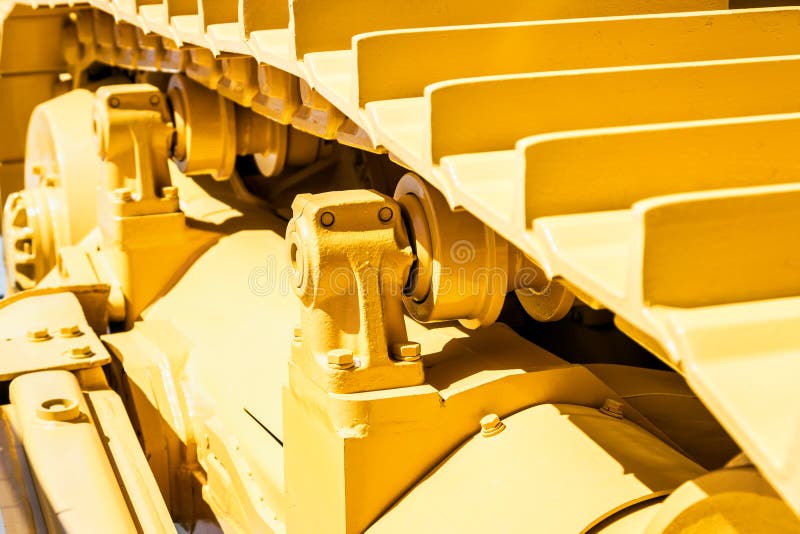 Track Equipment Installed on a Tractor, Excavator Stock Image - Image ...