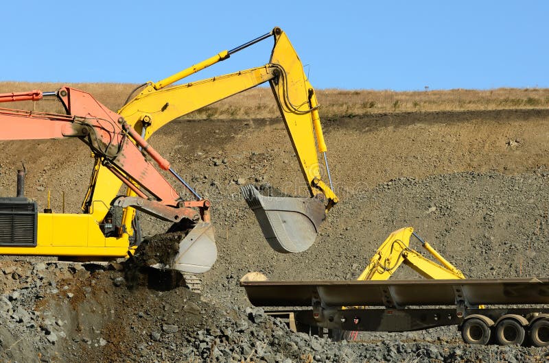 Track Excavator stock photo. Image of site, excavate - 21965234