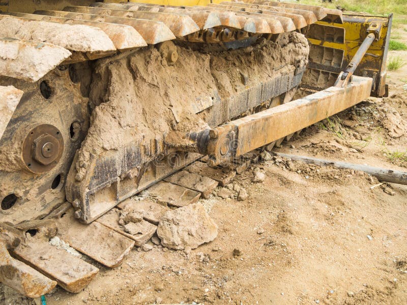 Track of excavator stock image. Image of gravel, industrial - 30857689