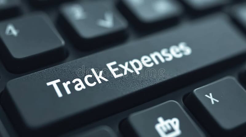 Track Expenses Button on Computer Keyboard for Financial Management ...