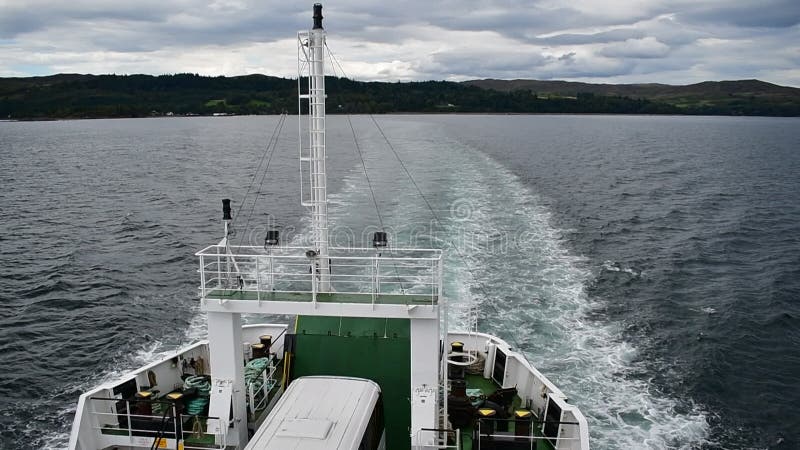 Track of Ferry on the Ocean, Ireland Stock Footage - Video of drive ...