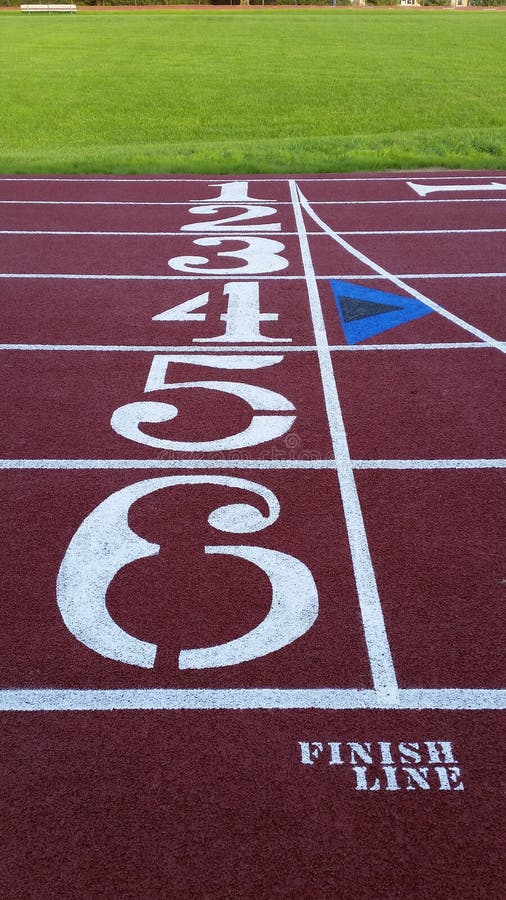 Outdoor running track stock image. Image of track, athletics - 46111455