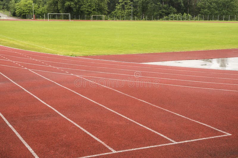 Running tracks in stadium stock image. Image of sports - 319071773