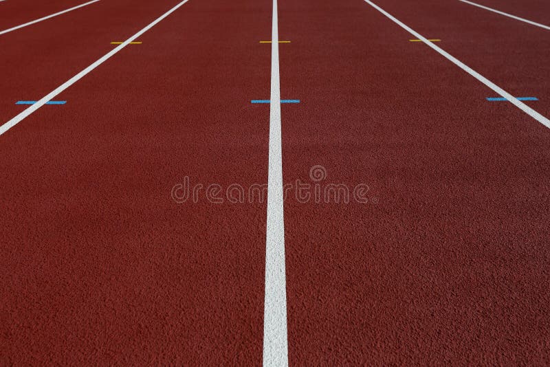 Track and Field Track Lines Stock Photo - Image of blue, sport: 229751816