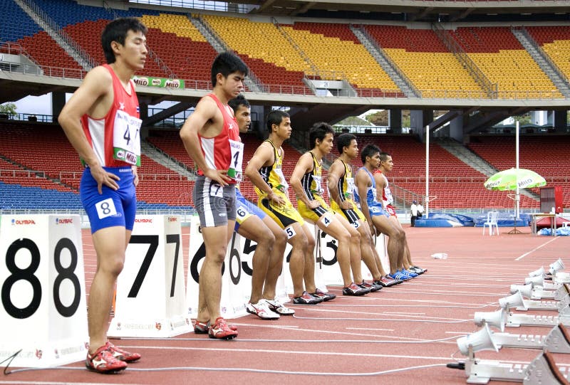 Track and field runners editorial stock photo. Image of athletic - 4801138