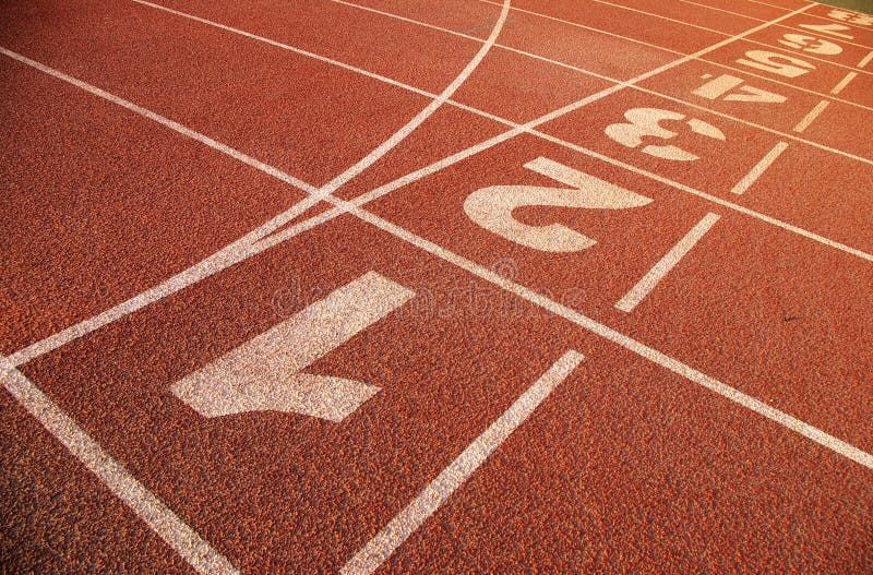 Track and field Runway stock image. Image of plastic - 17953853
