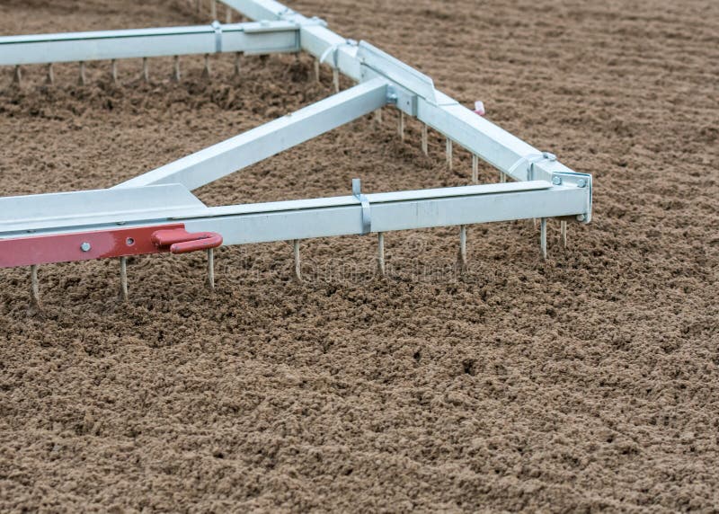 Track Harrow Close Up stock photo. Image of grading, horizontal - 73297306