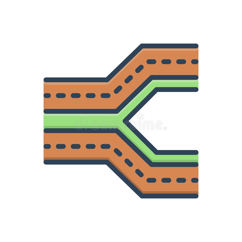 Color Illustration Icon for Track, Train Tracks and Travel Stock ...