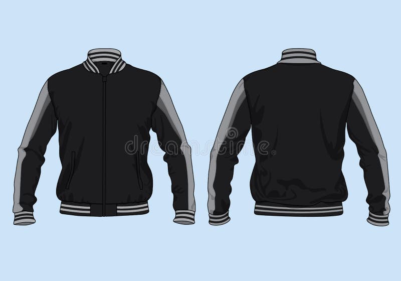 Track Jacket Template Stock Illustrations – 776 Track Jacket Template ...