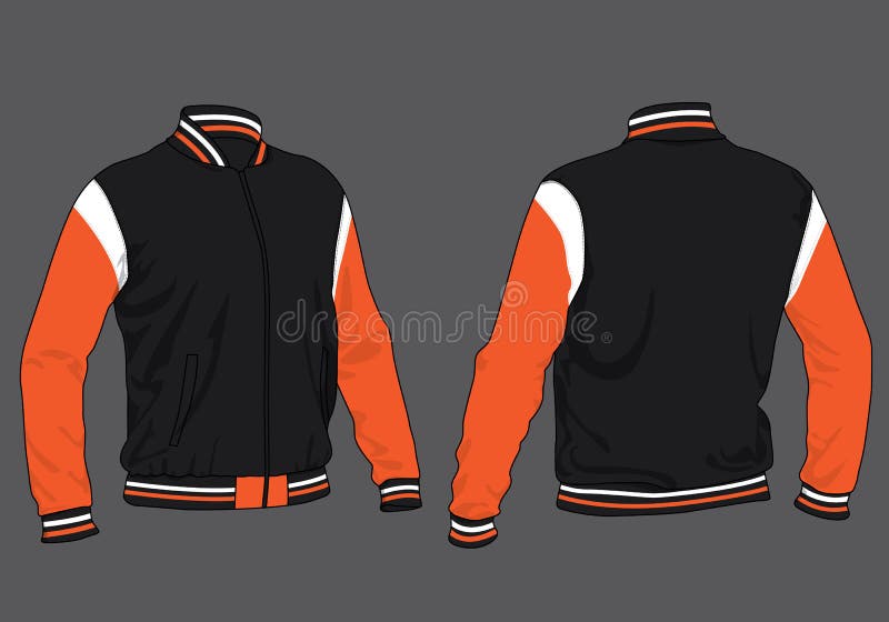 Track Jacket Template Stock Illustrations – 776 Track Jacket Template ...