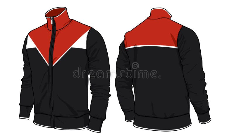 Track Jacket Template Stock Illustrations – 776 Track Jacket Template ...