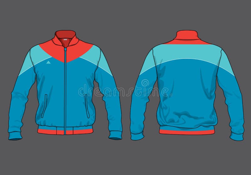 Track Jacket Template Stock Illustrations – 776 Track Jacket Template ...
