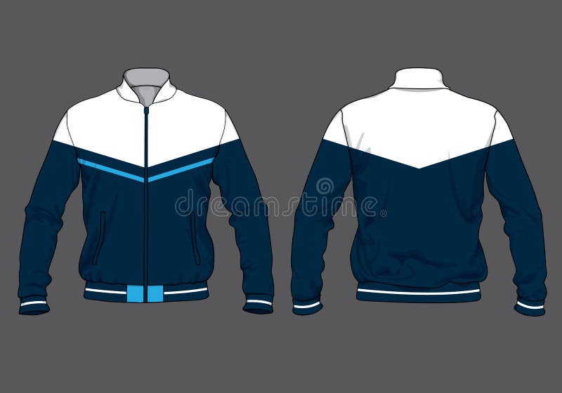 Track Jacket Template Stock Illustrations – 776 Track Jacket Template ...