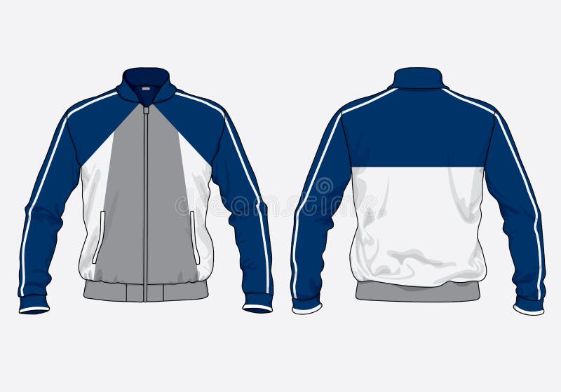 Track Jacket Template Stock Illustrations – 776 Track Jacket Template ...