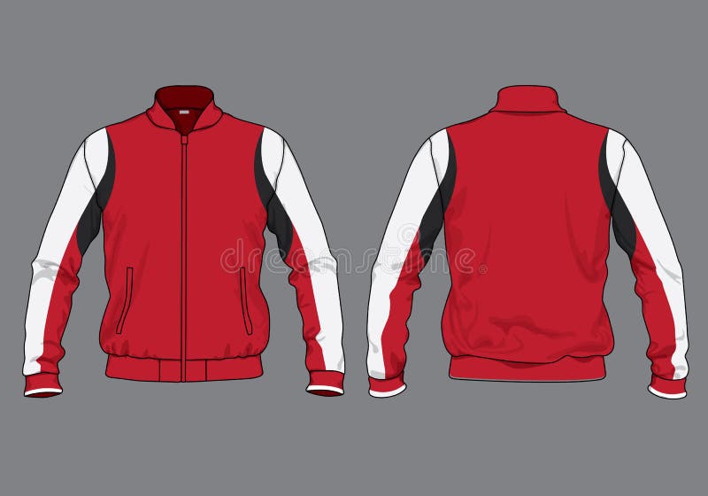 Track Jacket Template Stock Illustrations – 776 Track Jacket Template ...
