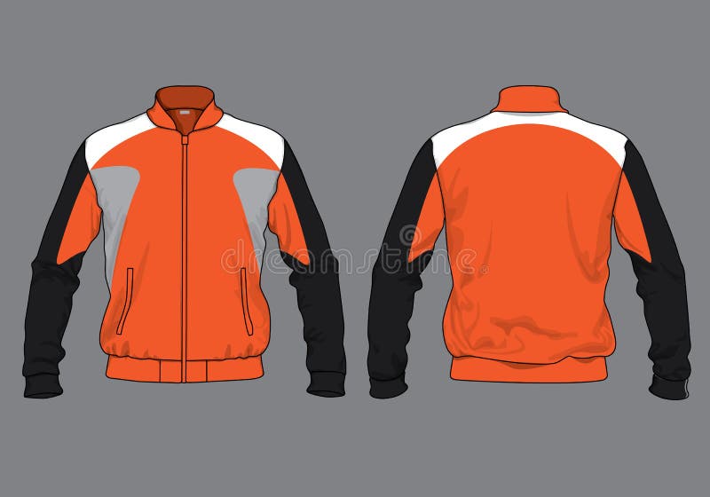Track Jacket Template Stock Illustrations – 776 Track Jacket Template ...
