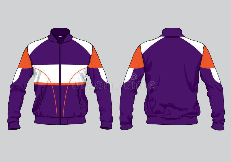 Track Jacket Template Stock Illustrations – 776 Track Jacket Template ...
