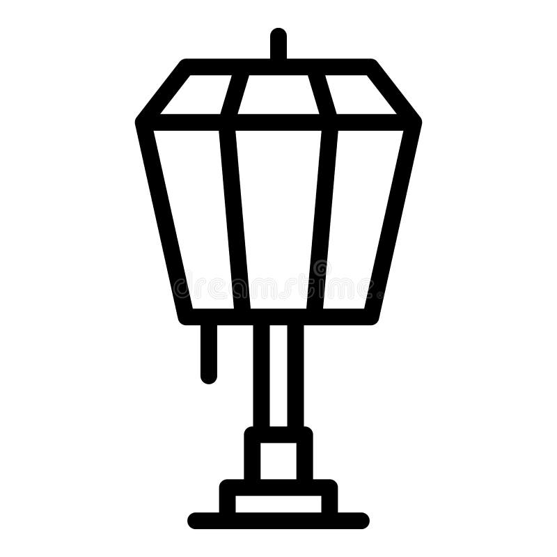 Track Lamp Icon Outline Vector. Stand Light Stock Illustration ...