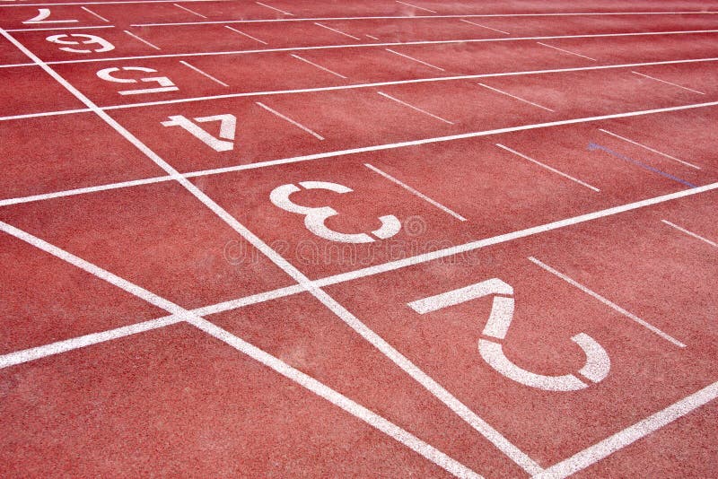 Track Lanes and Finish Line Stock Photo - Image of paint, school: 13726288