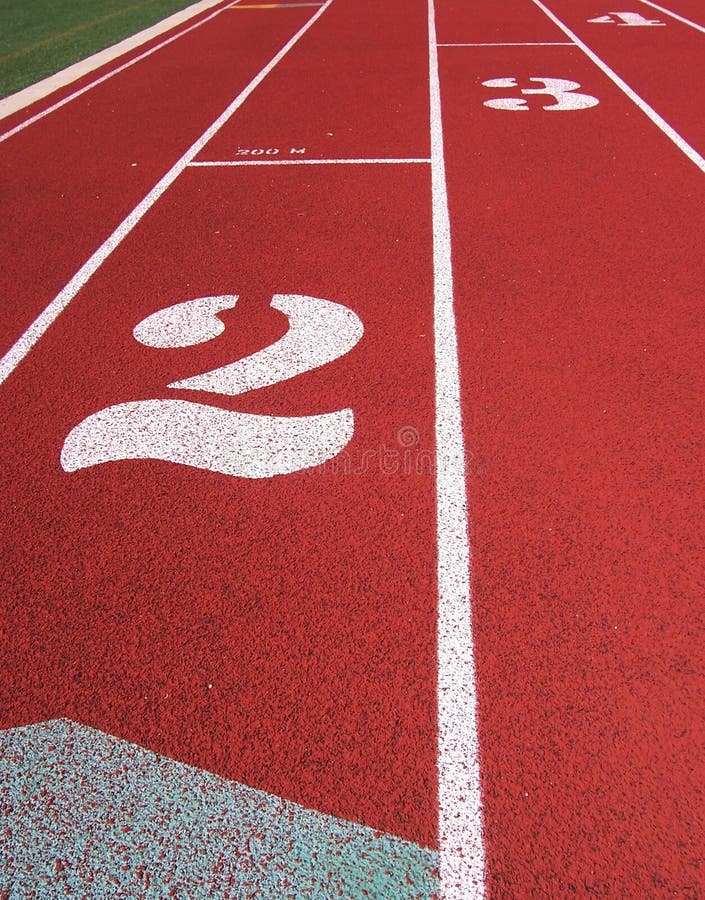 Track Lanes stock photo. Image of numbers, exercise, track - 92222