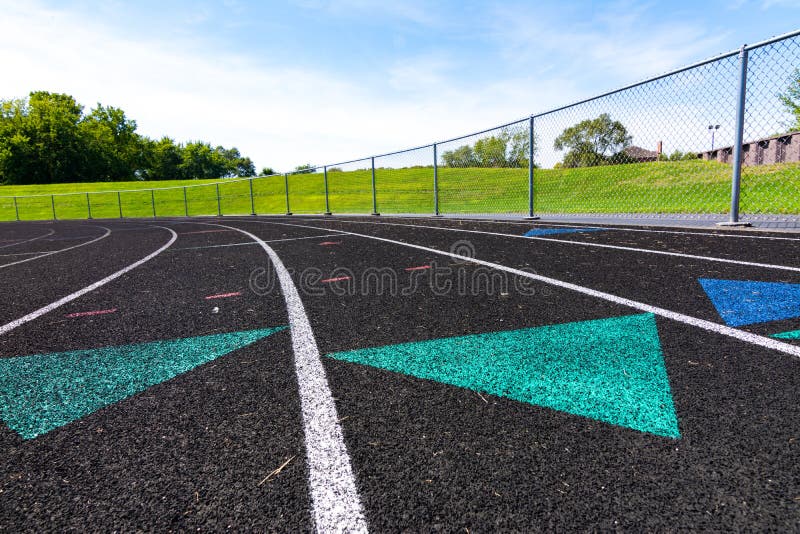 Track Lanes stock image. Image of backdrop, illinois - 158023429