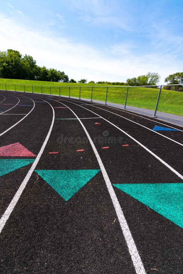 Track Lanes stock image. Image of background, america - 158023523