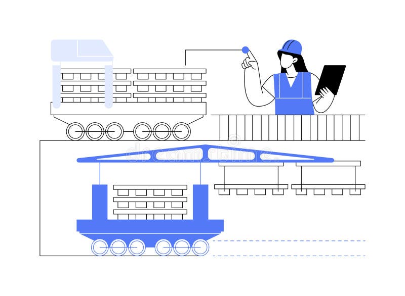 Track Laying Machine Abstract Concept Vector Illustration. Stock Vector ...