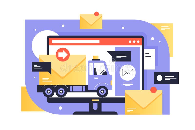 Track with Letter on Computer Screen Stock Vector - Illustration of ...