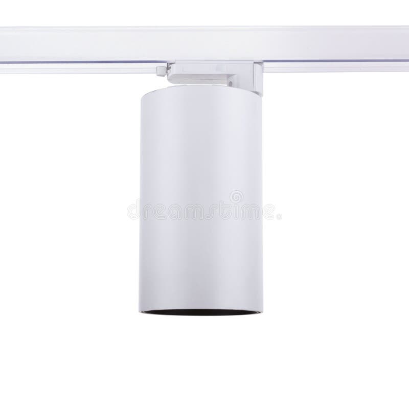 Track Lighting Isolated on a White Background Stock Image - Image of ...