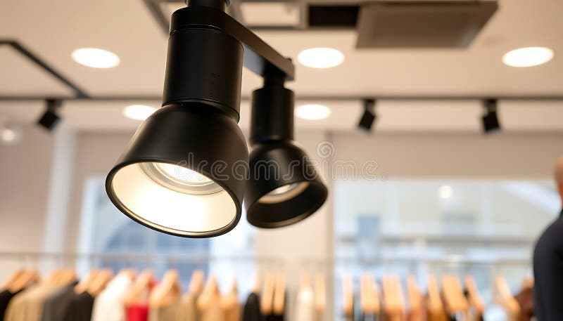 Track Lighting in Store, Retail Interior Light and Store Design ...