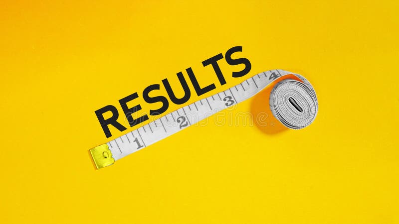 Track and Measure Results is Shown Using the Text Stock Photo - Image ...