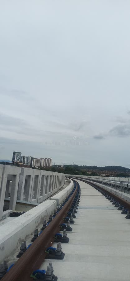 Track for mrt malaysia stock image. Image of infrastructure - 215482041