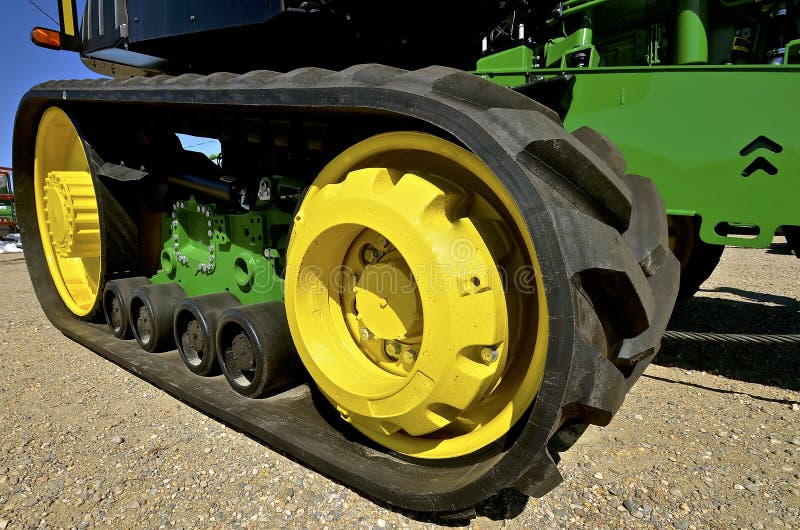 Track of a new tractor stock photo. Image of tread, track - 86228894