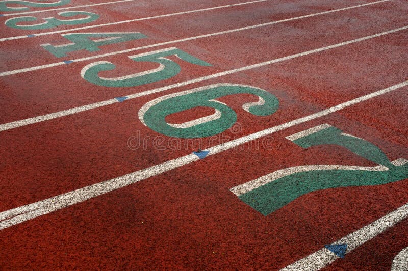 Track Numbers stock photo. Image of racing, green, lanes - 2343154