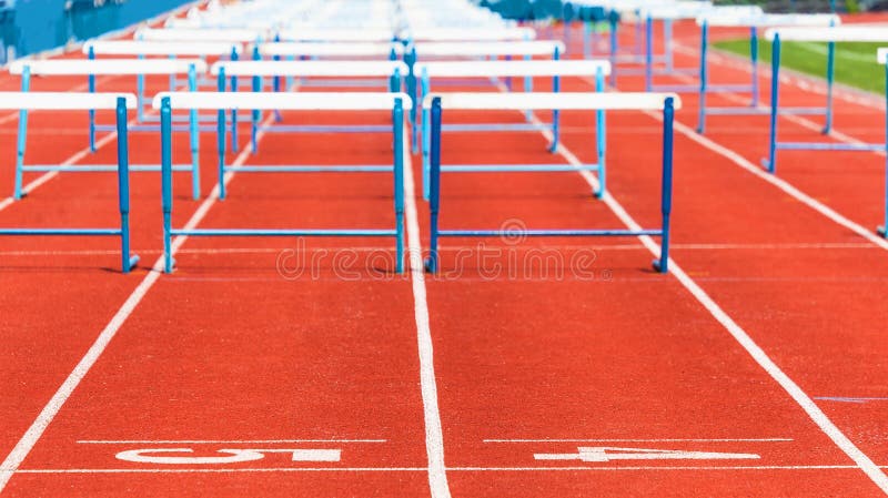 Track with obstacles stock photo. Image of lines, background - 41069824