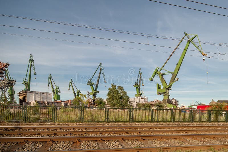Track, Overhead Power Line, Sky, Transport Stock Photo - Image of track ...