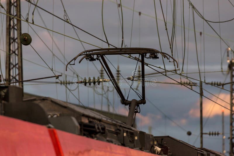 Overhead Line Under Construction. it is Known As Overhead Catenary ...