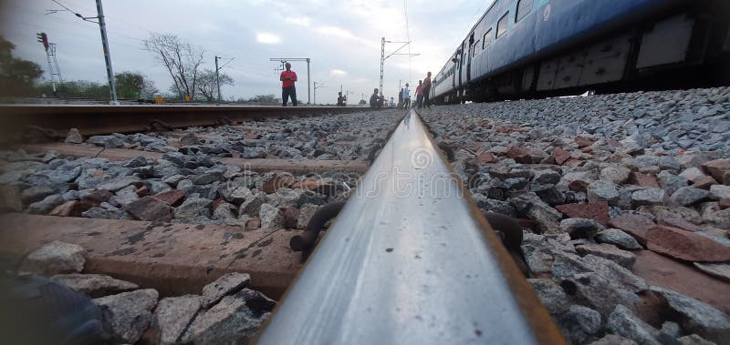 Track editorial photography. Image of railway, rail - 161278402